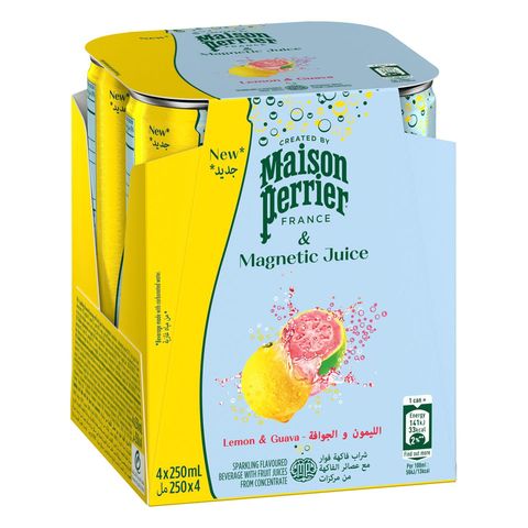 Perrier Magnetic Juice Lemon & Guava Can 4 x 250ml delivery in Hong ...