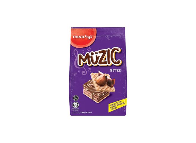 Munchy's Muzic Chocolate Hazelnut Wafer Bites 90g delivery near you ...