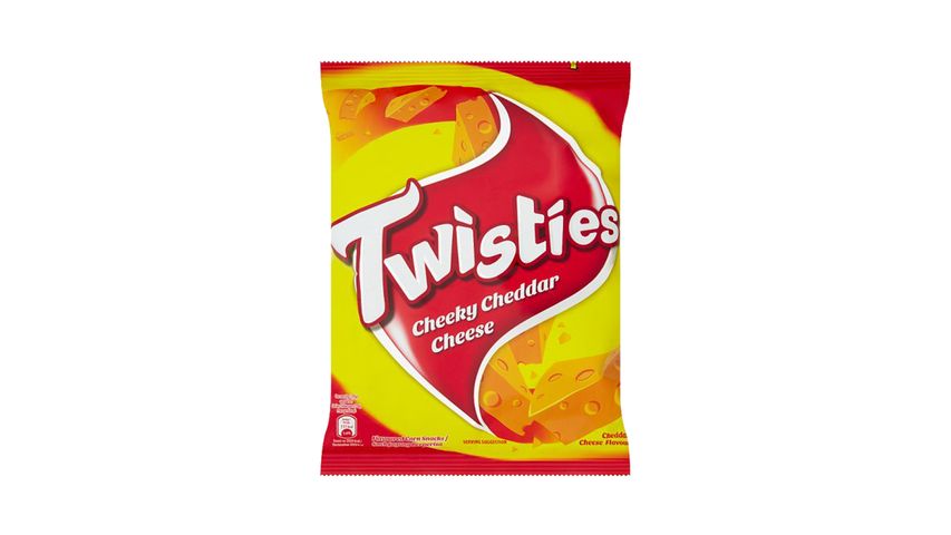 Twisties Cheddar Cheese Mid Pack Corn Snacks 60g delivery near you ...