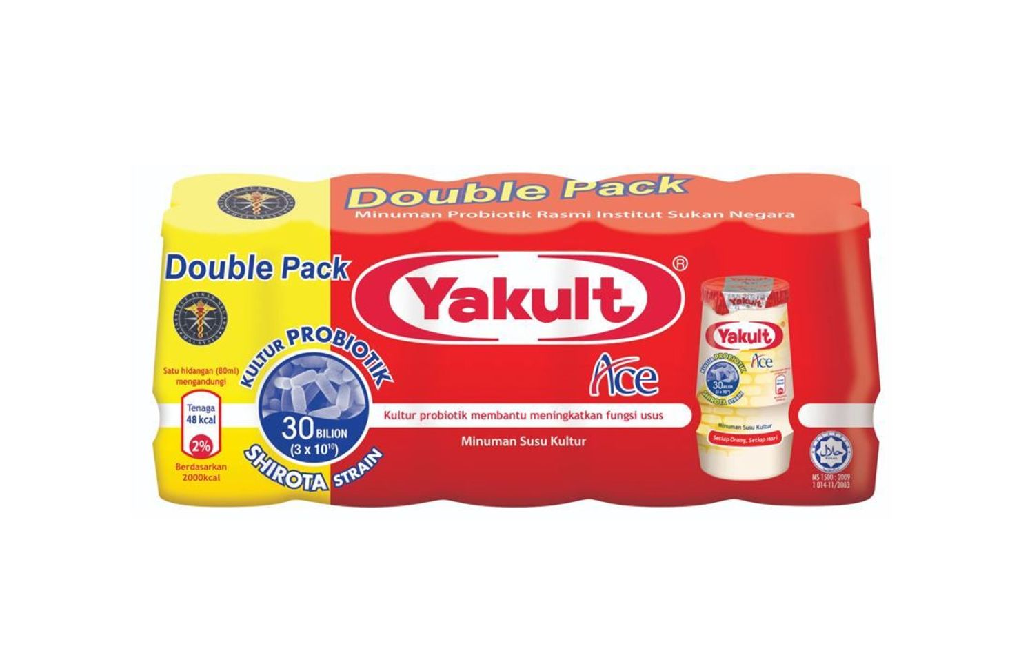 Yakult Ace Double Pack 10pcs x 80ml delivery near you | foodpanda Malaysia