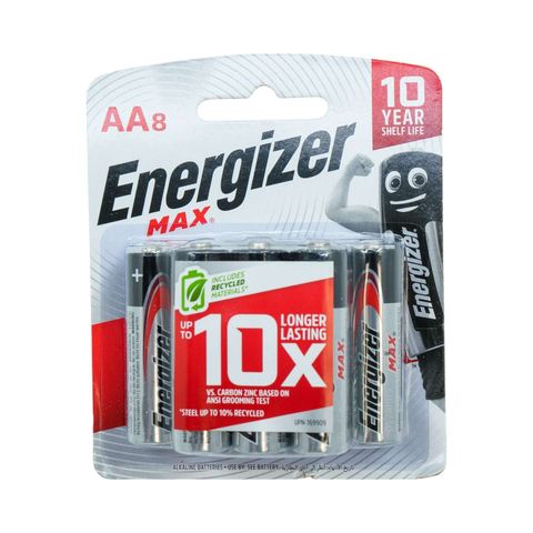 ENERGIZER MAX AA 8pcs delivery near you | foodpanda Malaysia