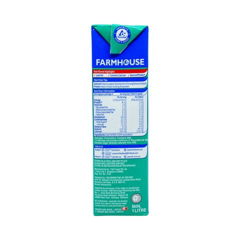 Farmhouse Low Fat UHT Milk 1L delivery near you in Singapore | foodpanda