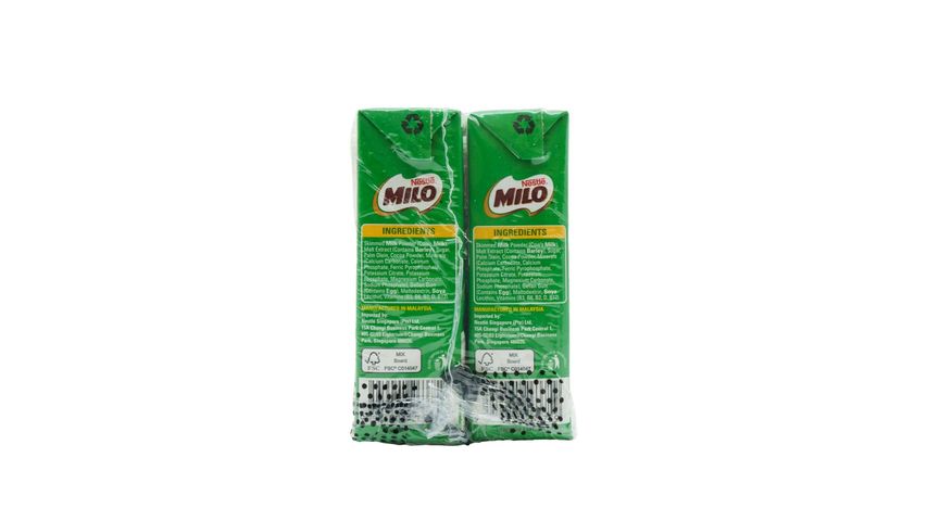 Milo UHT 50% Less Sugar Chocolate Malted Milk Pack 6s x 200ml delivery ...