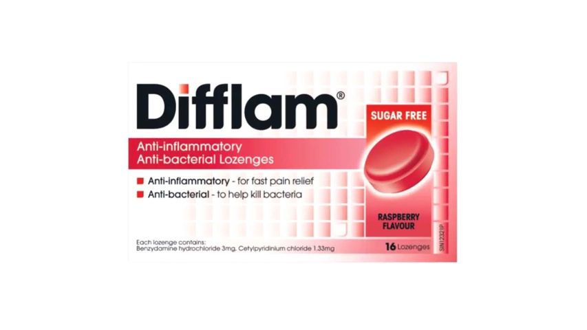 Difflam Raspberry Sugar Free Lozenges 16s delivery near you in ...
