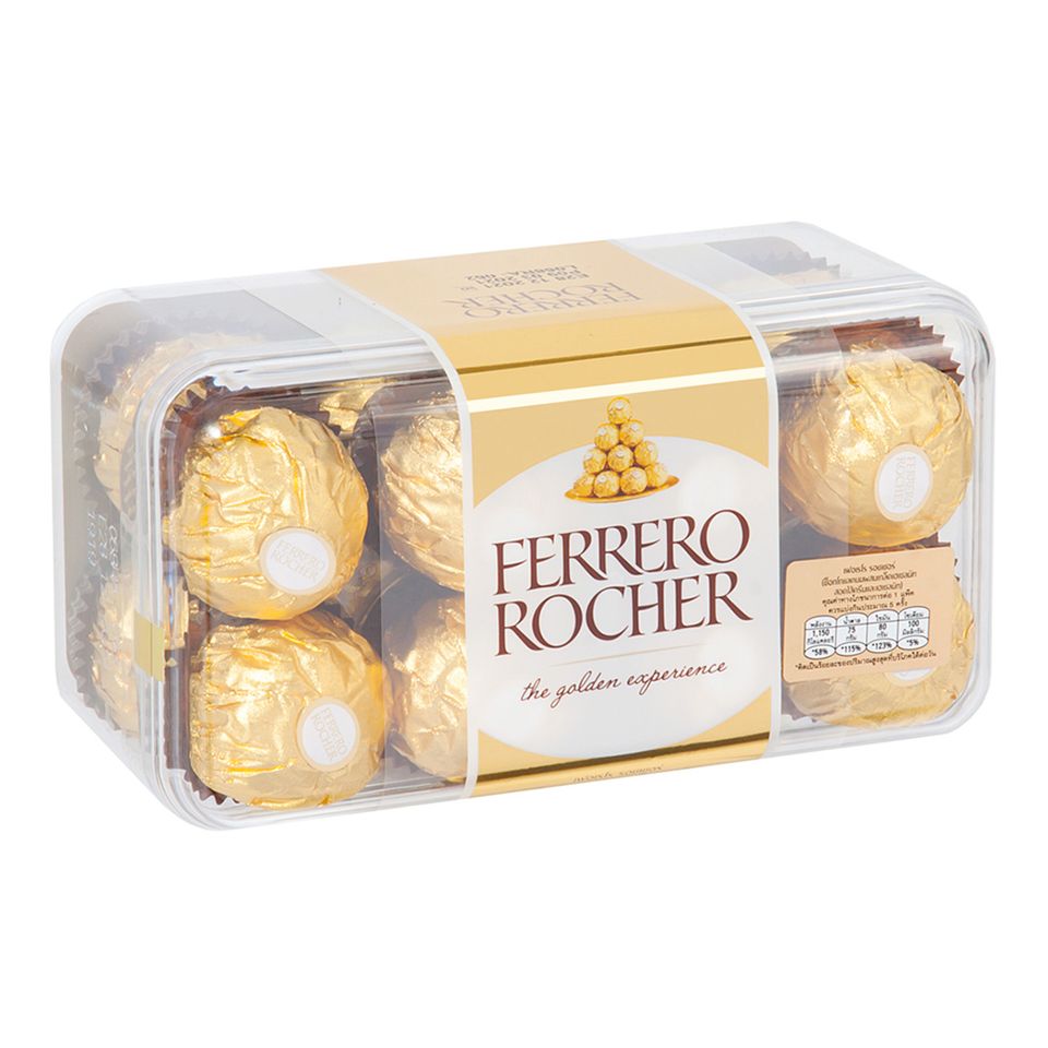 Ferrero Rocher Fine Hazelnut and Milk Chocolate Pralines Sharing Box ...