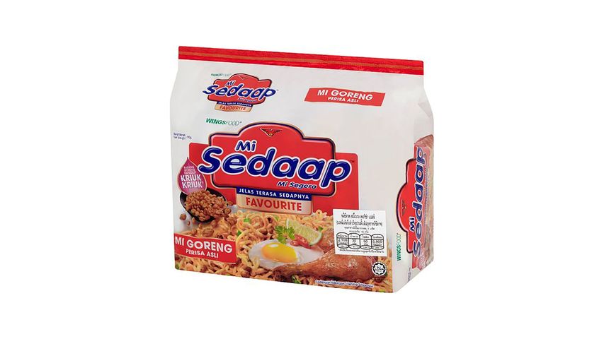 Mi Sedaap Mi Goreng Perisa Asli Instant Noodles 5 Packs X 91g delivery ...