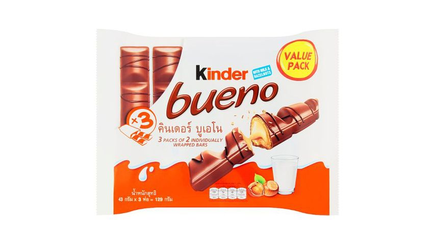 Kinder Bueno Classic T2x3 129g delivery near you | foodpanda Malaysia