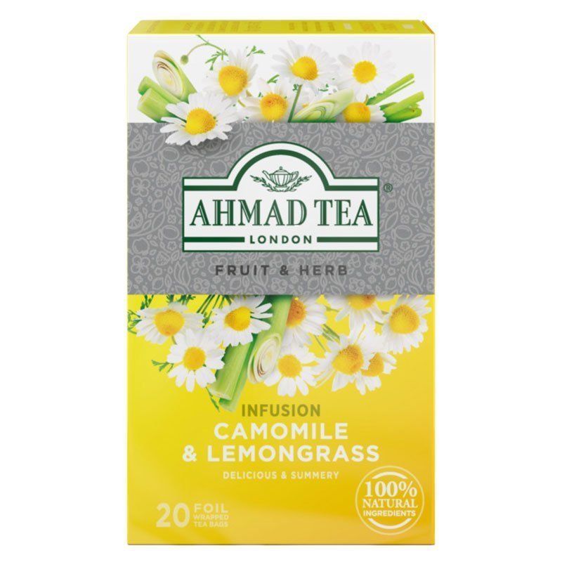 Buy Ahmad Tea Chamomile & Lemongrass Tea Bags, 1.5g x 20 Bags Online in ...