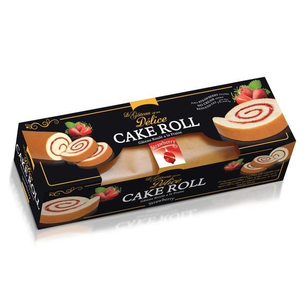 Buy Euro Cake Pound Delice Swiss Strawberry Rolls, 320g Online in ...