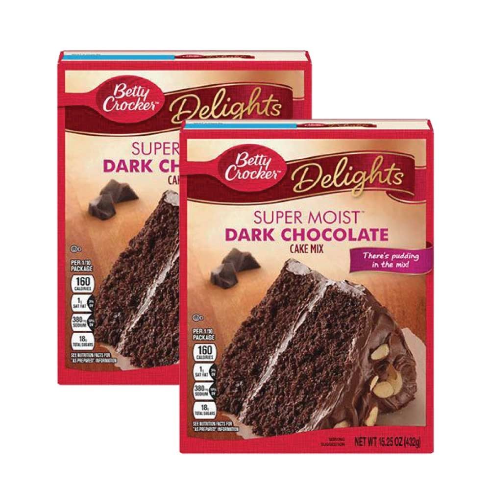 Buy Betty Crocker Super Moist Dark Chocolate Mix 500 g x 2 Pcs 20% Off ...