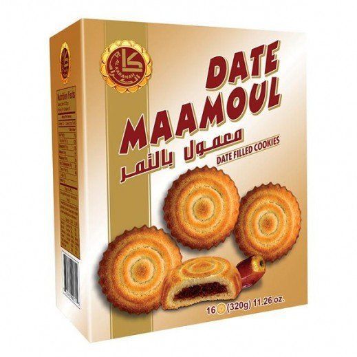 Buy Alkaramah Date Filled Maamoul Cookies 16 Pieces, 320g Online in ...