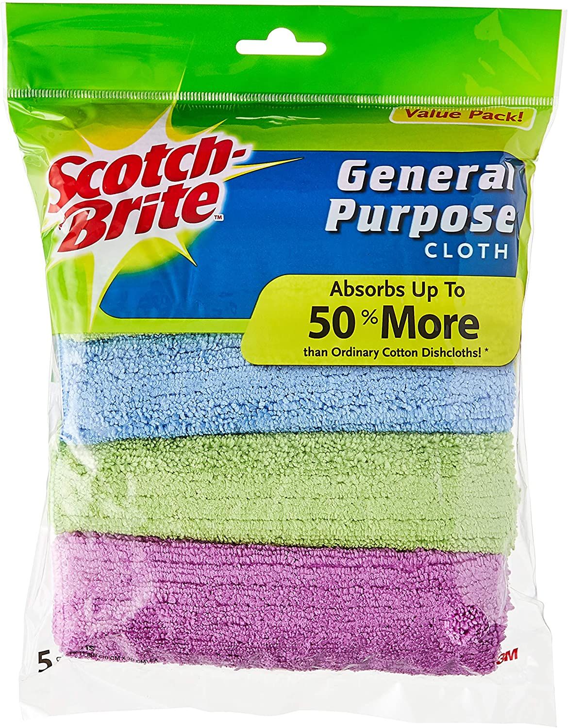 Buy Scotch-Brite Microfiber General Purpose Cleaning Cloth Assorted ...