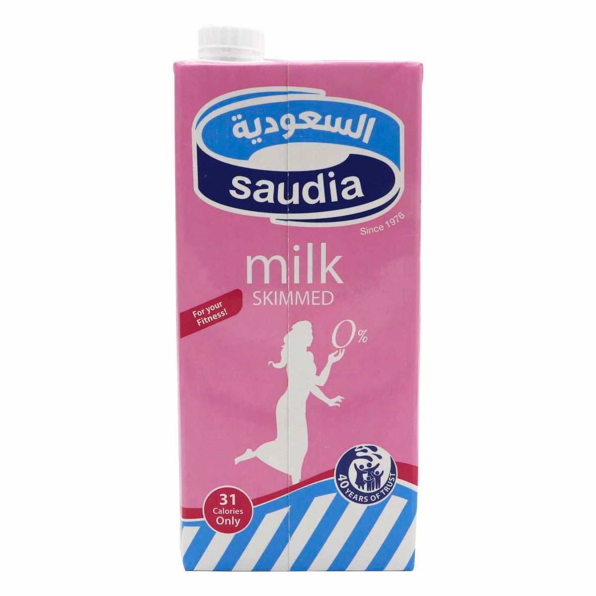 Buy Saudia Fat Free Skimmed Milk, 1L Online in Bahrain | Talabat Bahrain