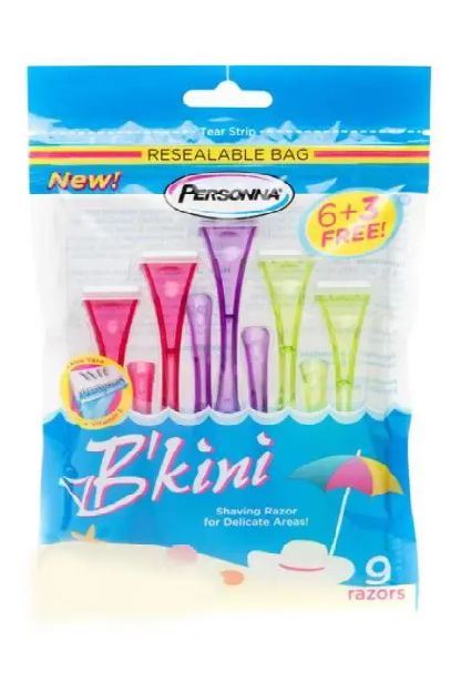 Buy Personna Lady Bikini Razors, 9 Pieces Online in Bahrain | Talabat ...
