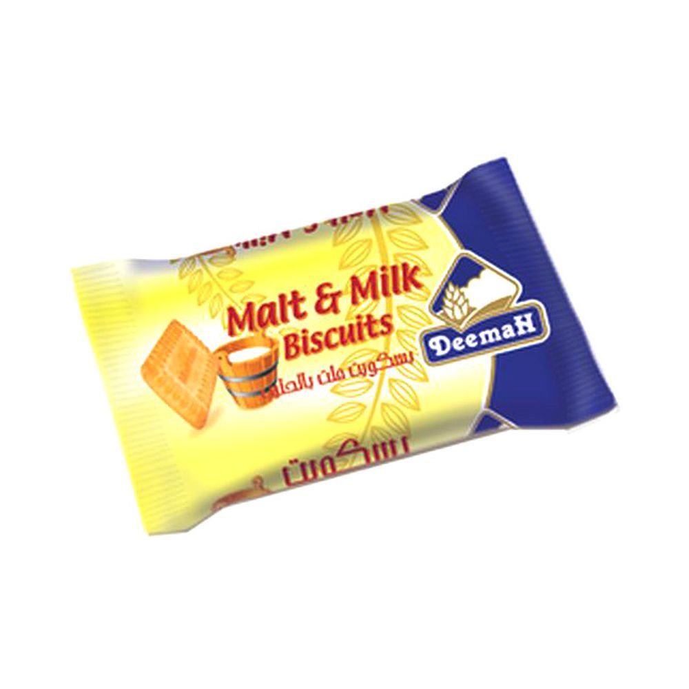 Buy Deemah Malt & Milk Biscuit 40 Gm Online in Egypt | Talabat Egypt