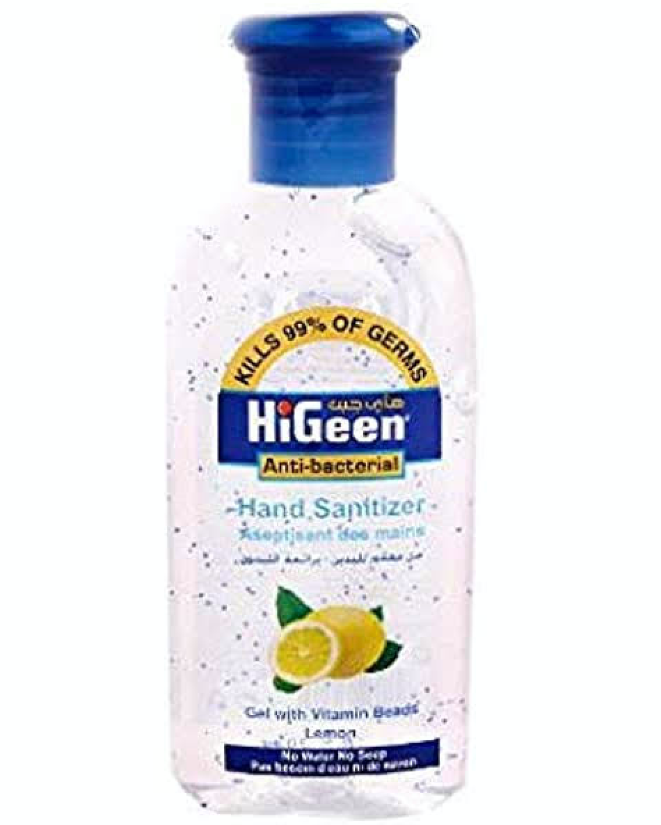 Buy HiGeen Hand Sanitizer Gel Lemon 110 ml Online in Jordan | Talabat ...