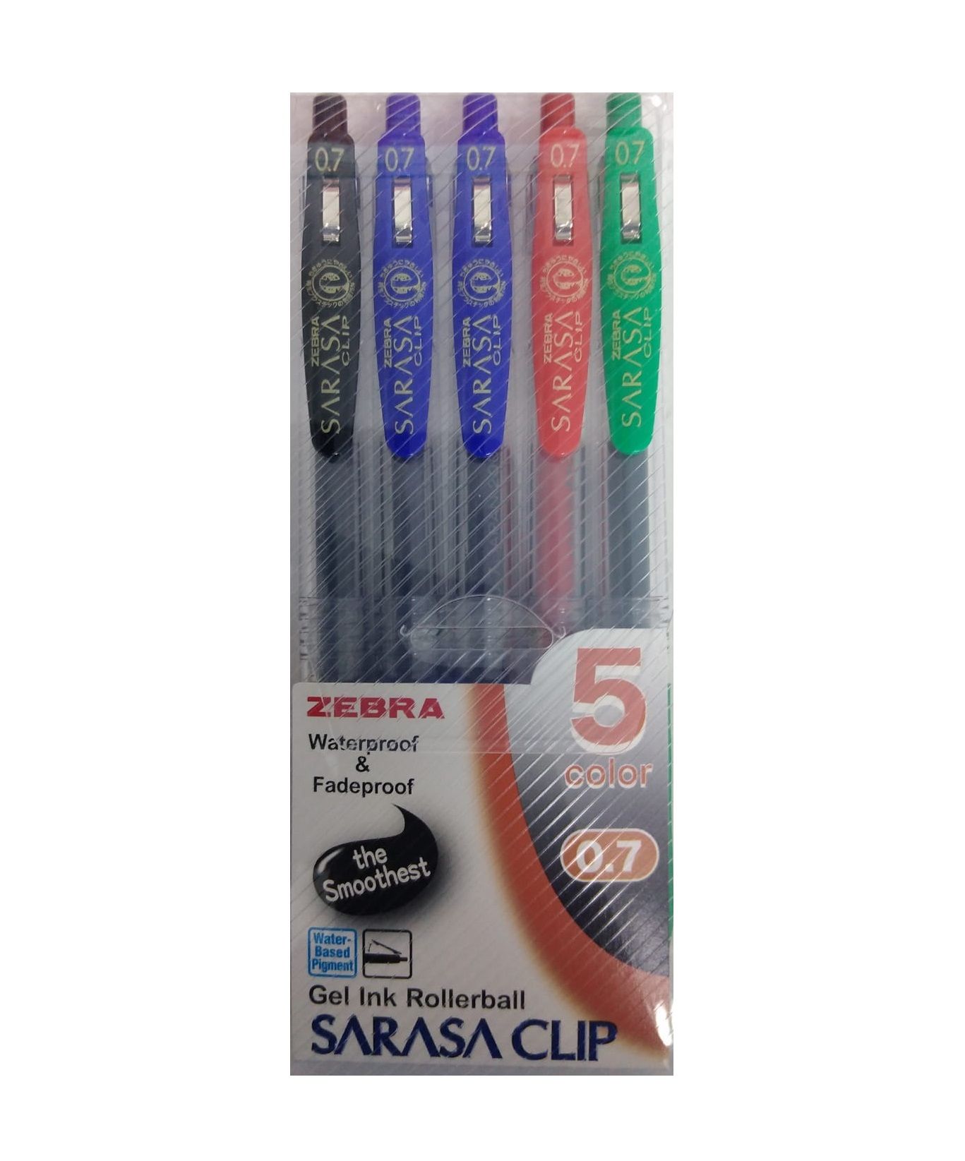 Buy Zebra Sarasa Clip Ball Pen 0.7 mm x 5 pcs Online in Kuwait ...