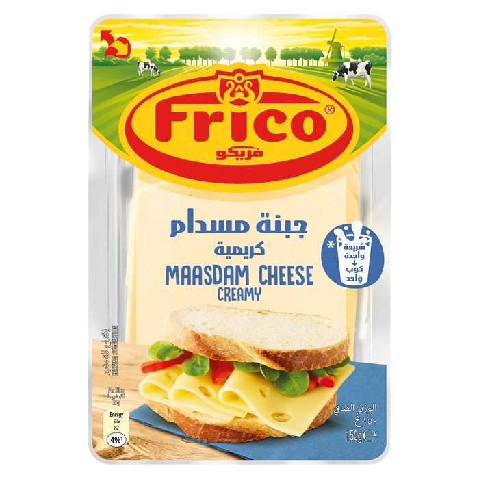 Buy Frico Creamy Maasdam Sliced Cheese 150 g Online in Kuwait | Talabat ...