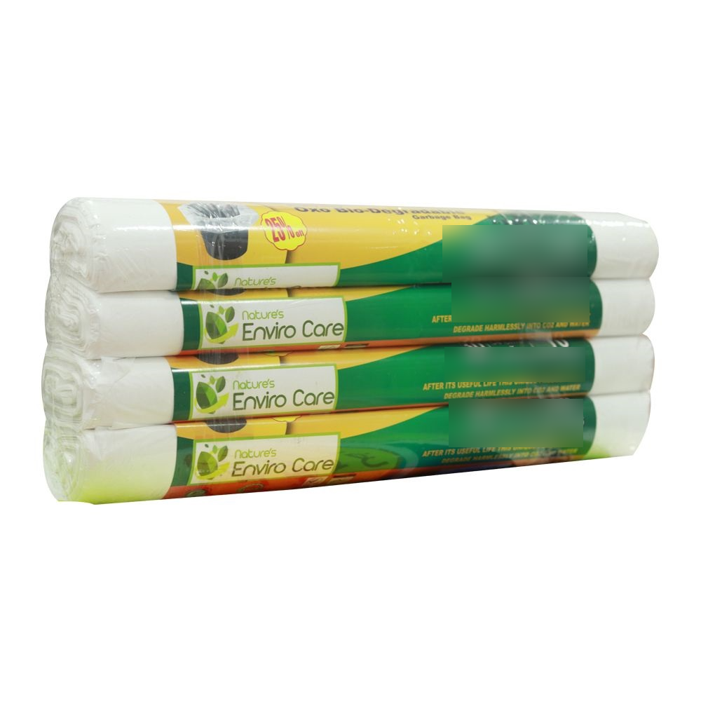 Buy Envirocare Bio-Degradable garbage White Bags 54 X 60 cm X 4 Rolls ...