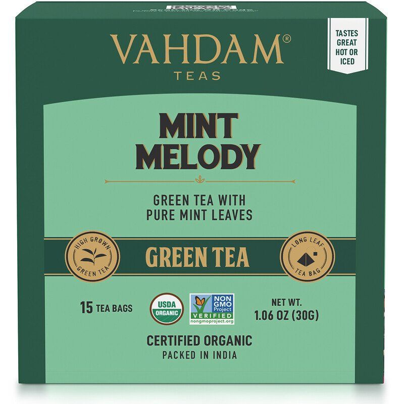 Buy Vahdam Green Tea Mint Melody 15 Tea Bags Online in Kuwait | Talabat ...