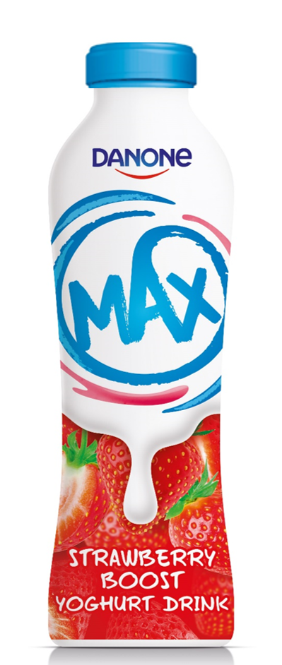 Buy Danone Max Yoghurt Drink Strawberry 400M Online in Egypt | Talabat ...