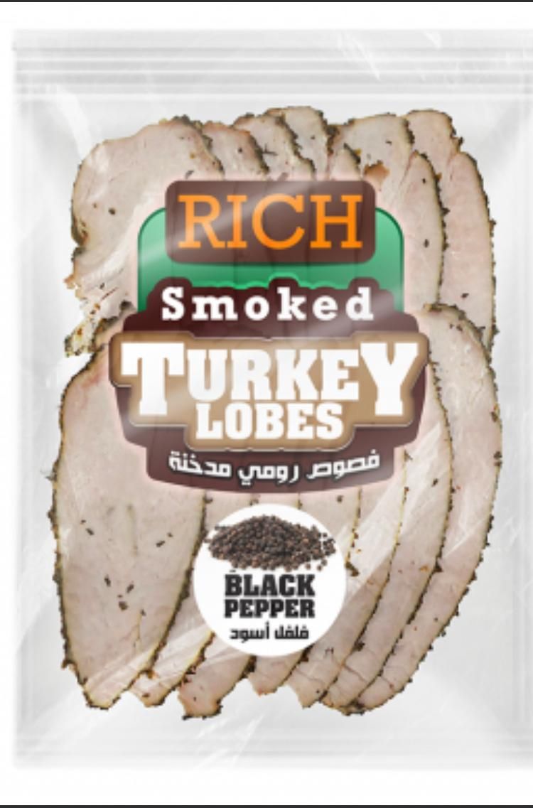 Buy Rich Black Pepper Turkey Lobes, 250g Online in Egypt | Talabat Egypt