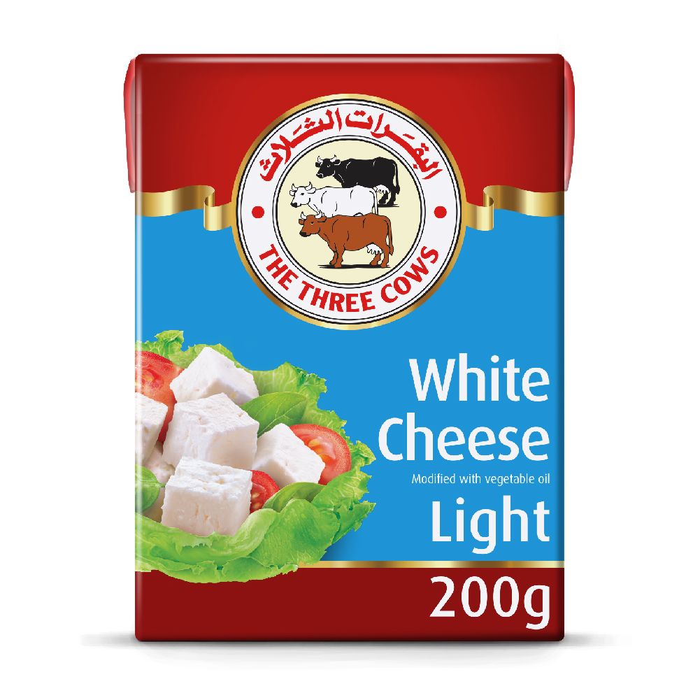 Buy The Three Cows Light Feta Cheese, 200g Online in Oman | Talabat Oman