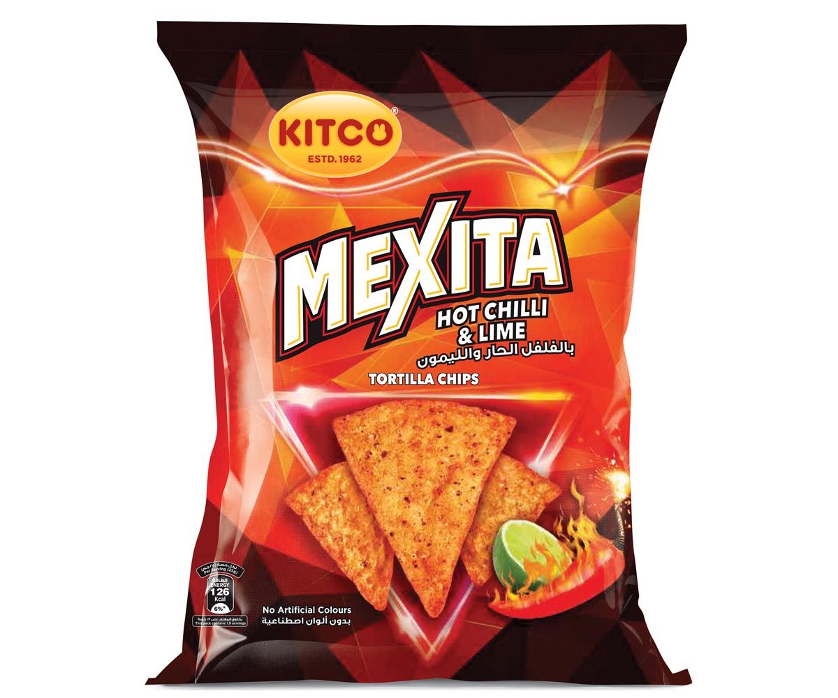 Buy Kitco Mexita Chips Tortilla Hot Chilli And Lime Flavor, 40g Online ...