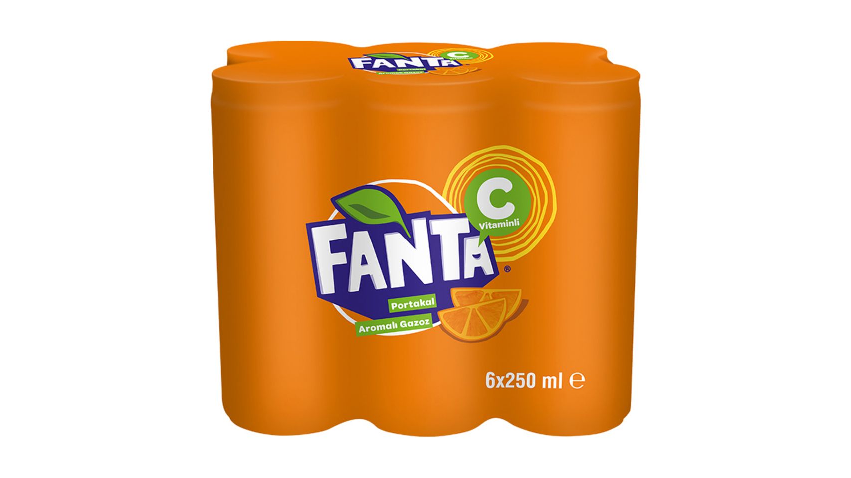 Fanta Gazoz Kutu 6 x 250 ml - yemeksepeti.com