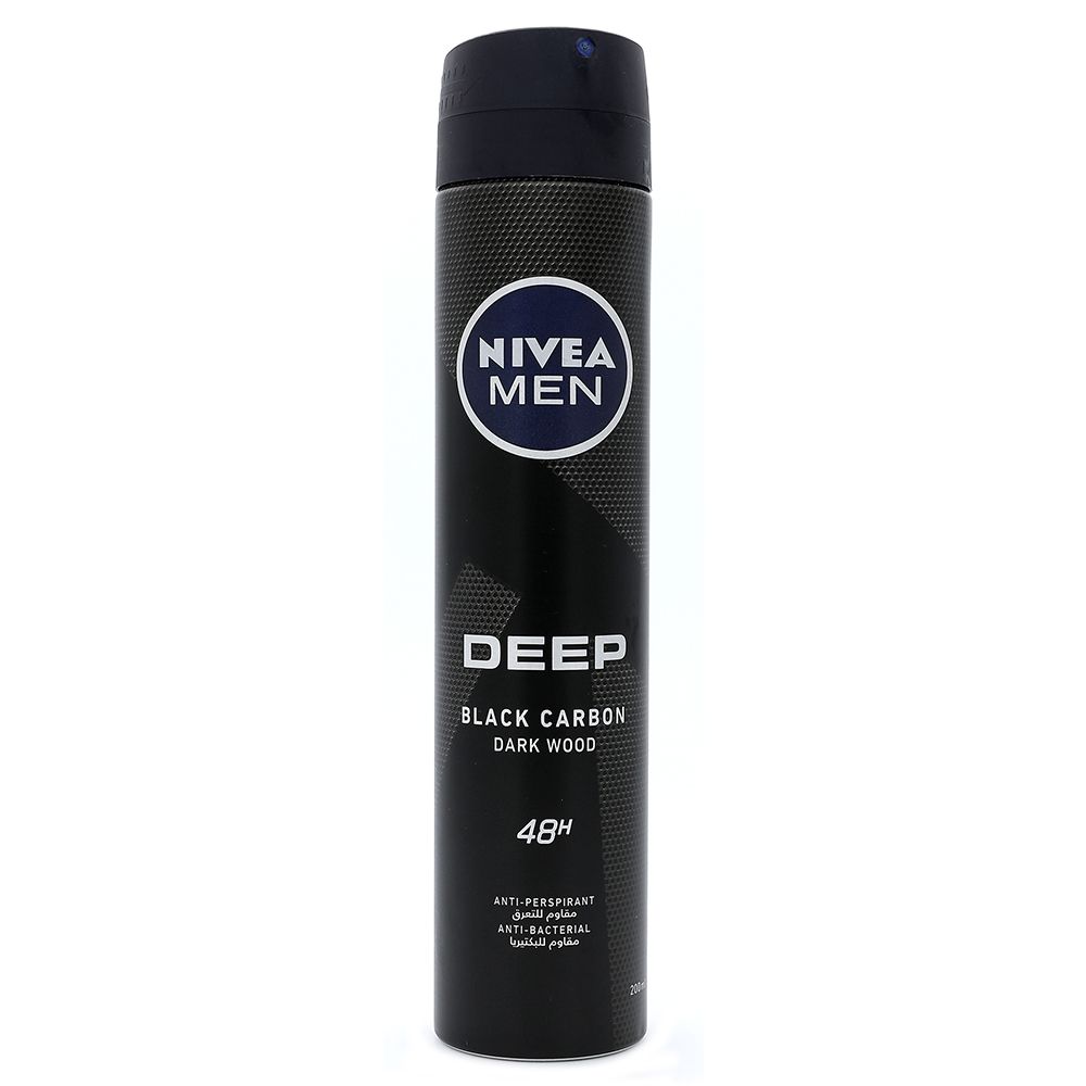Buy NIVEA MEN Antiperspirant Spray for Men, DEEP Black Carbon ...