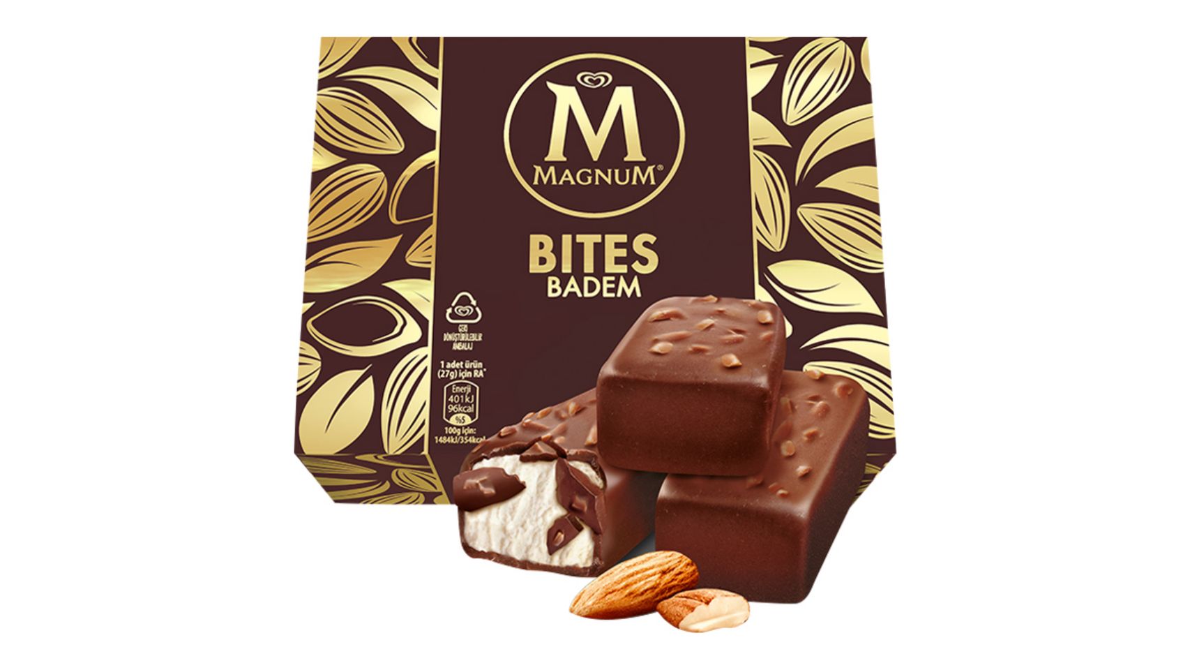Algida Magnum Bites Badem 9 Adet - yemeksepeti.com
