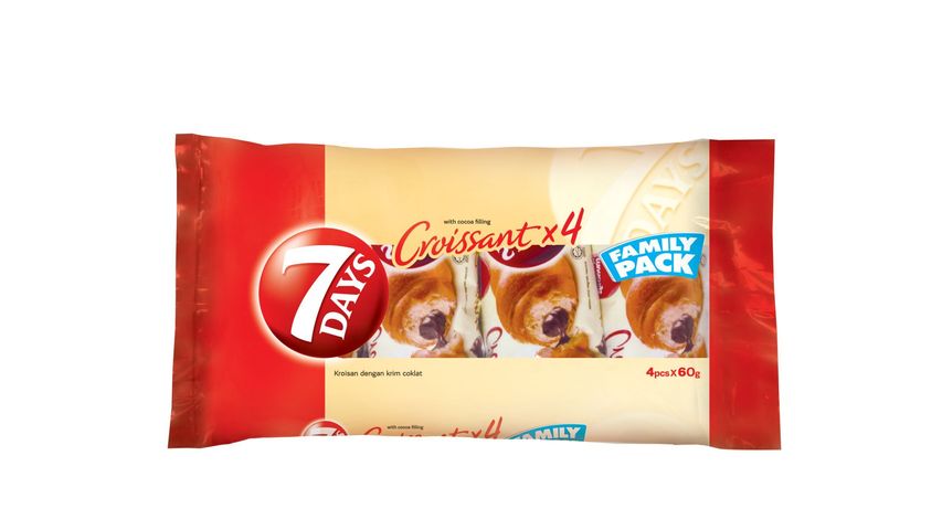 Munchy's 7 Days Chocolate Croissant (Family Pack) 4 x 60g delivery near ...