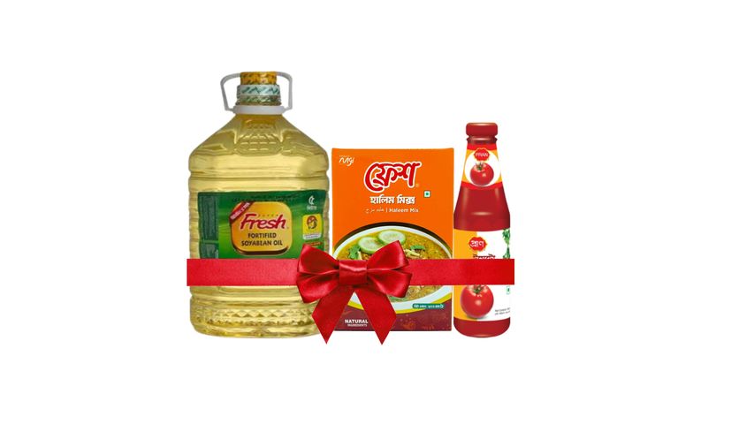 Soybean Oil 5L (Assorted Soybean Oil), Fresh Haleem Mix 200g & Pran ...