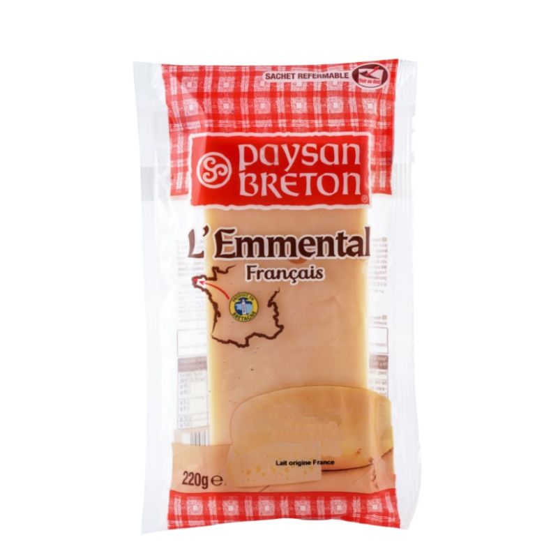Buy Paysan Breton L'emmental Francias Cheese Portion, 220g Online in ...