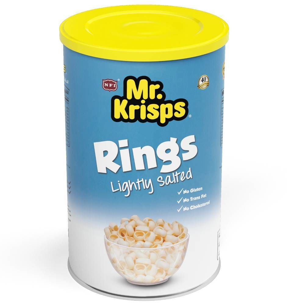 Buy Mr Krisps Rings Natural Canister (Can) 65 g Online in UAE | Talabat UAE