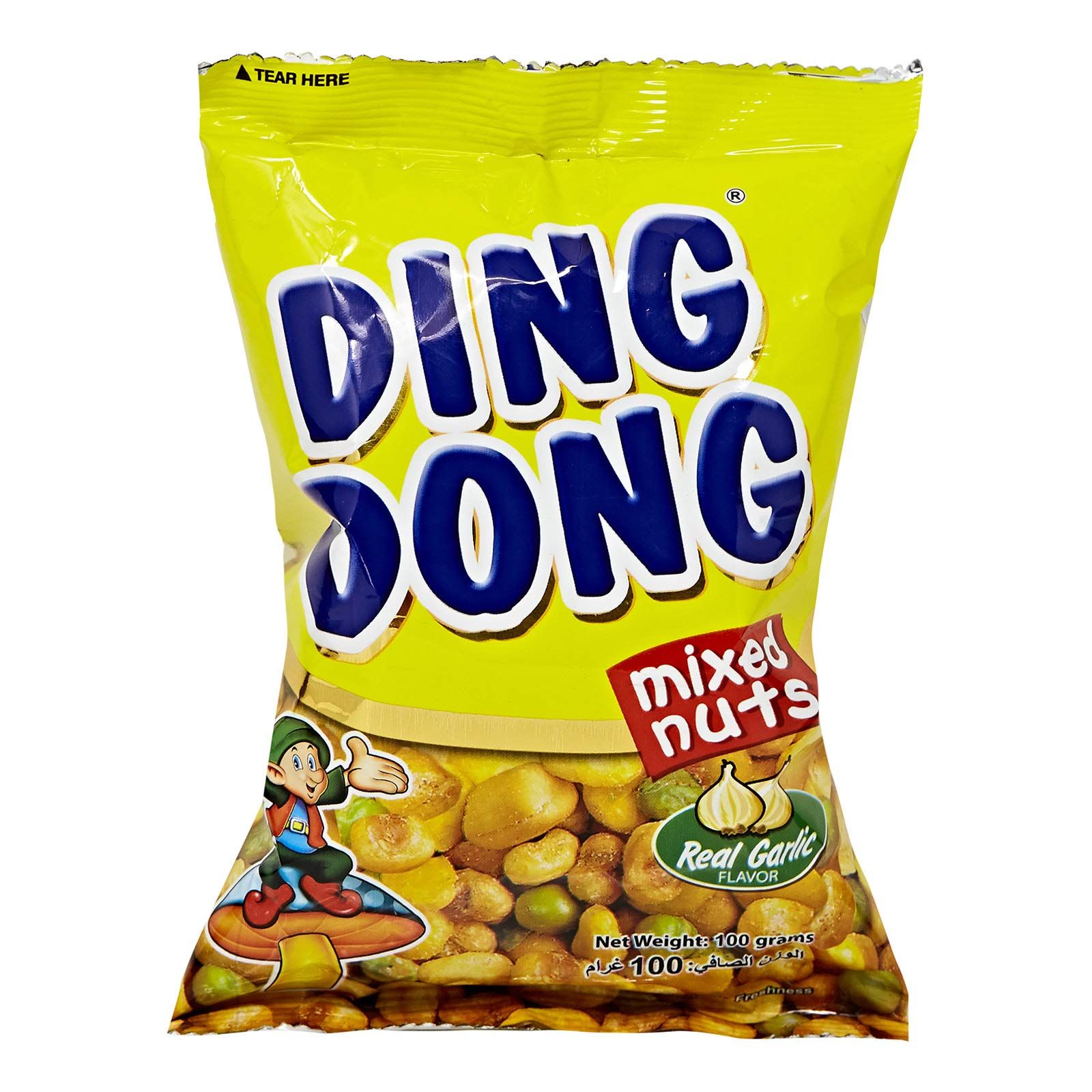اشترِ Ding Dong Mixed Nuts Real Garlic Flavor, 100g أونلاين في Kuwait ...