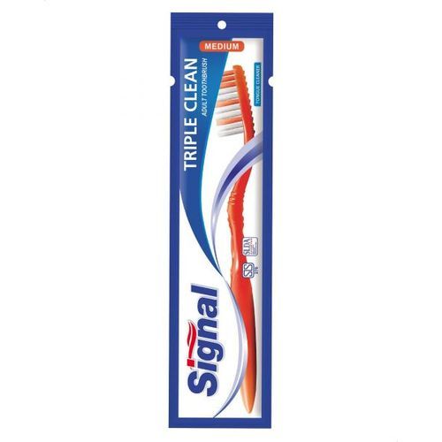 Buy Signal Toothbrush Medium Triple Clean 1PC Online in Egypt | Talabat ...