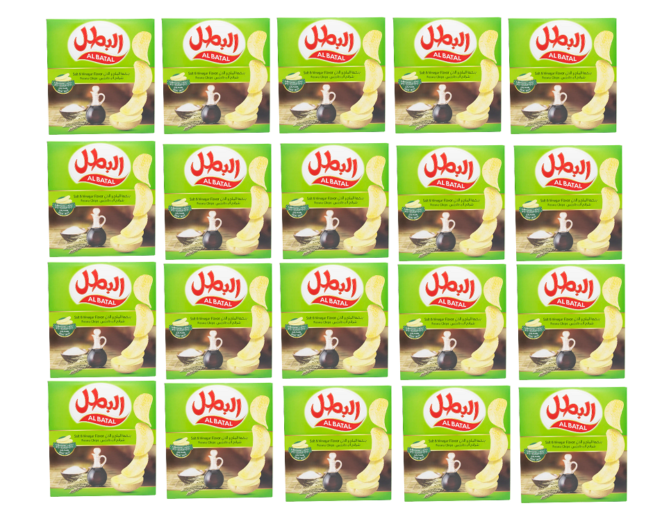Buy Al Batal Salt & Vinegar Potato Chips, 20x12g Online in Jordan ...