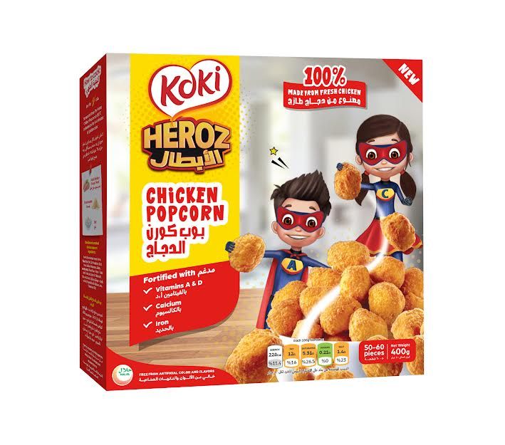Buy Koki Heroz Chicken Popcorn 400 GM Online in Egypt | Talabat Egypt