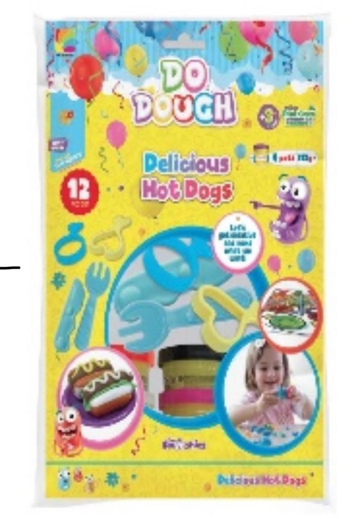 Buy Do Dough Delicious Hot Dogs Clay Set, 12 Pieces Online in Kuwait | Talabat Kuwait