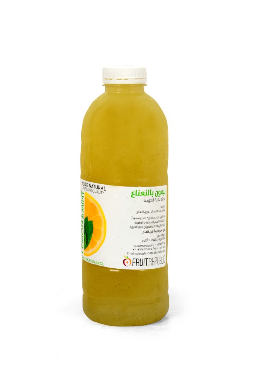Buy Fruit Republic Lemon With Mint 1L Online in Egypt | Talabat Egypt