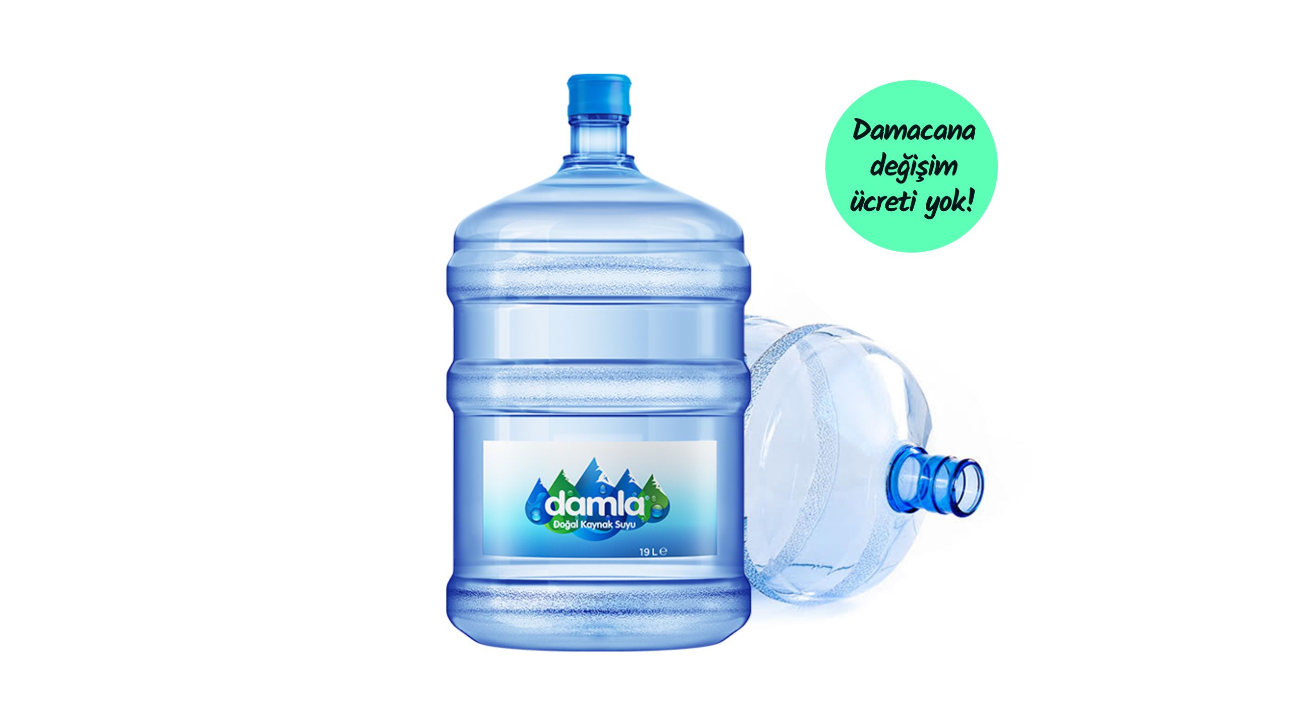 Damla İadeli Damacana Su 19 L - yemeksepeti.com