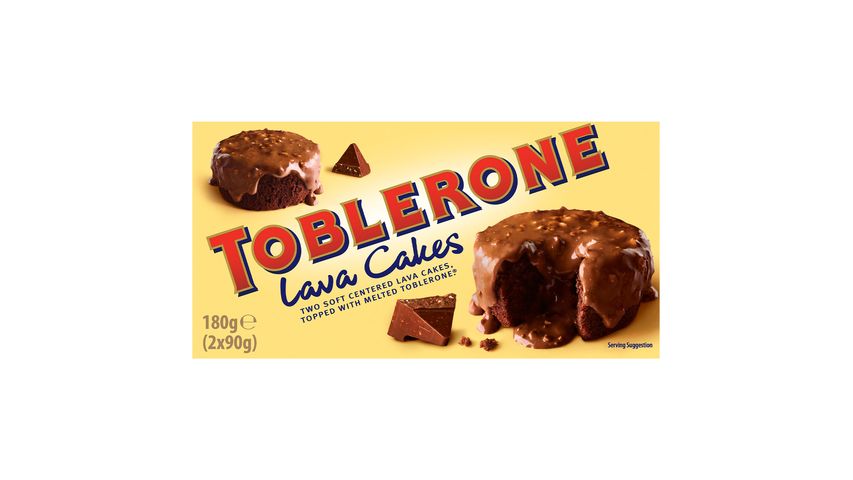 Toblerone Lava Kek (Dondurulmuş Sütlü Çikolatalı Lava Kek) 2 x 90 g ...