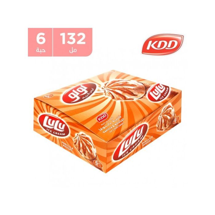 Buy KDD Lulu Vanilla & Nugat Ice Cream Cone, 6x132ml Online in Kuwait ...