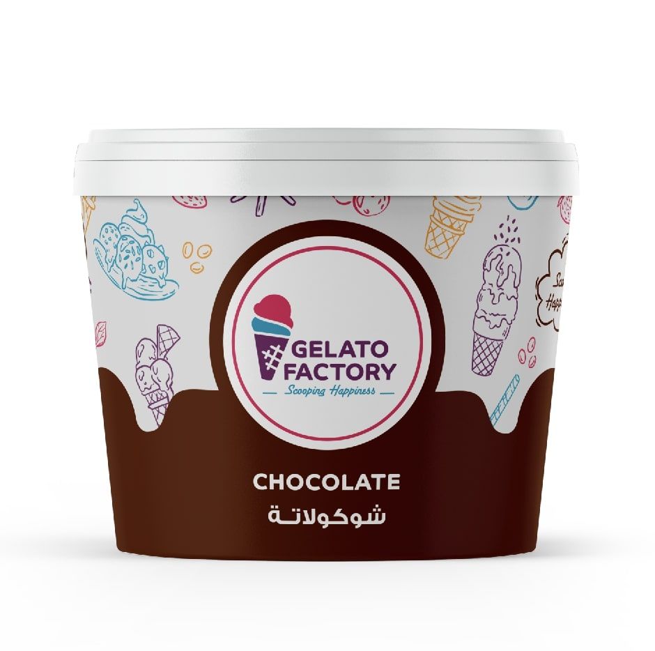 Buy Gelato Factory Chocolate Ice Cream, 500ml Online in Egypt | Talabat ...