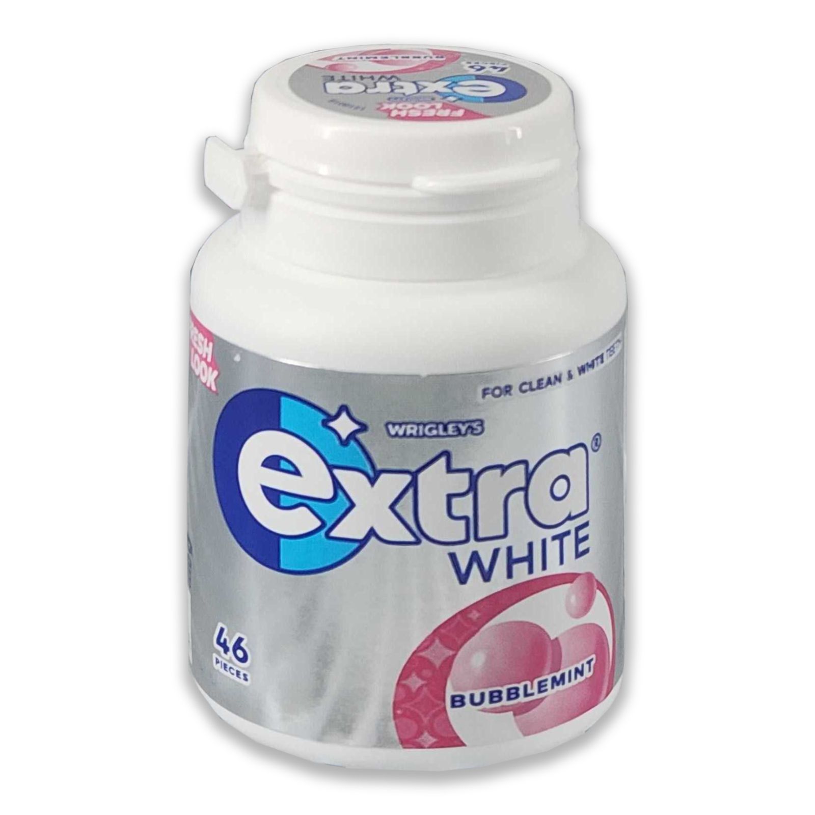 Buy Wrigley's Extra White Bubblemint Sugarfree Chewing Gum Bottle 60 g ... Buy Wrigley's Extra White Bubblemint Sugarfree Chewing Gum Bottle 60 g ...