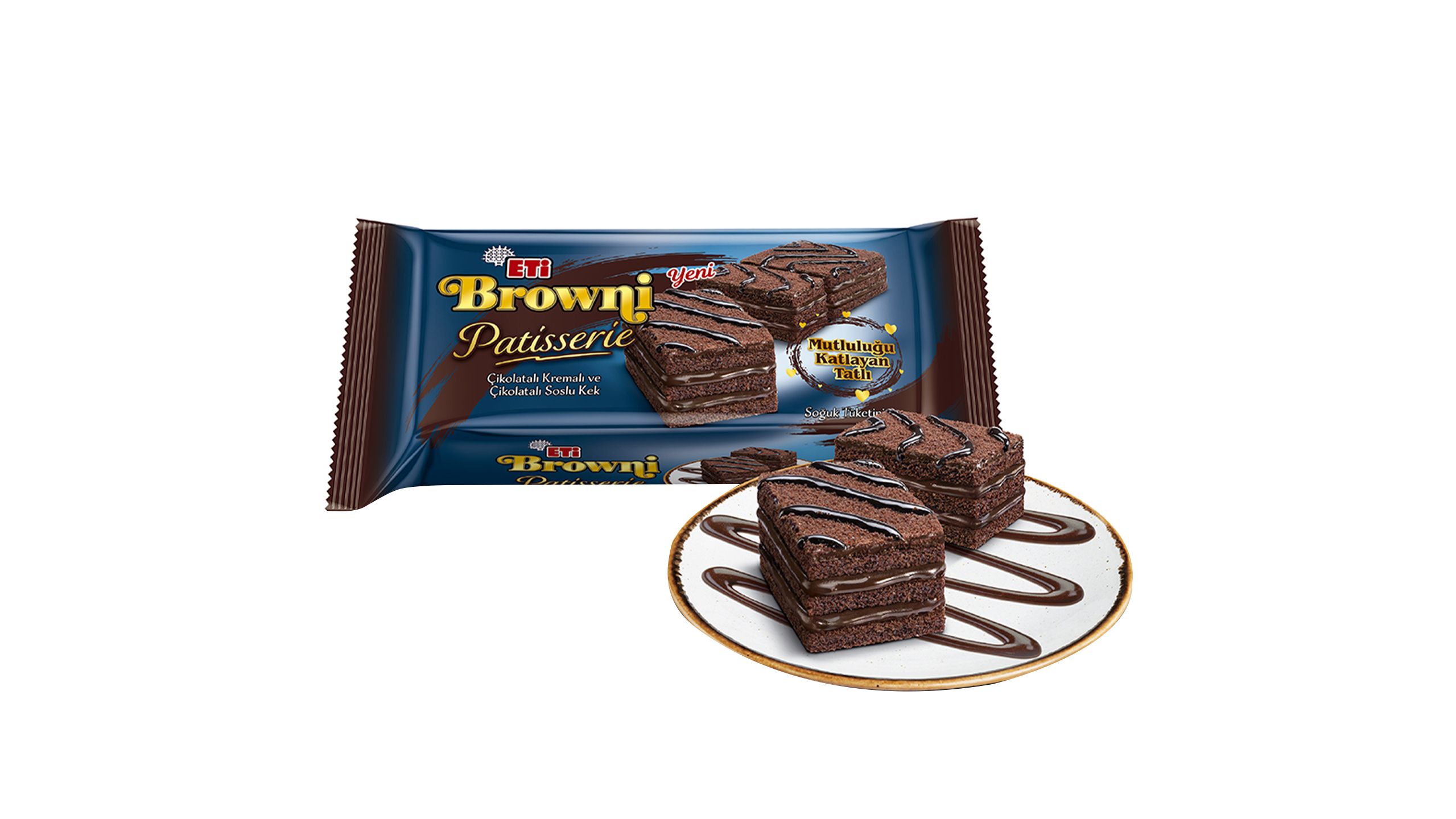 Eti Browni Patisserie Çikolata Kremalı Ve Çikolata Soslu Kek 165 g ...