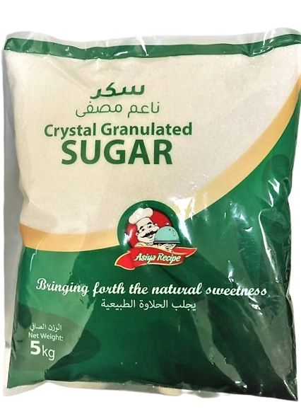 Buy Asiya Recipe Crystal Granulated Sugar 5kg Online in Oman | Talabat Oman