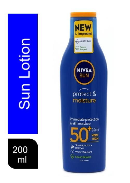 Buy Nivea SPF 50+ Sun Protect Lotion 200 ml Online in UAE | Talabat UAE