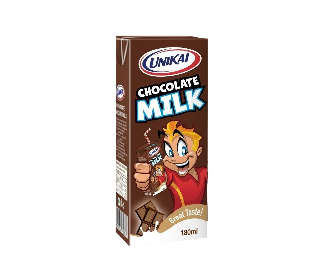 Buy Unikai Chocolate Flavoured Milk, 180ml Online in Oman | Talabat Oman